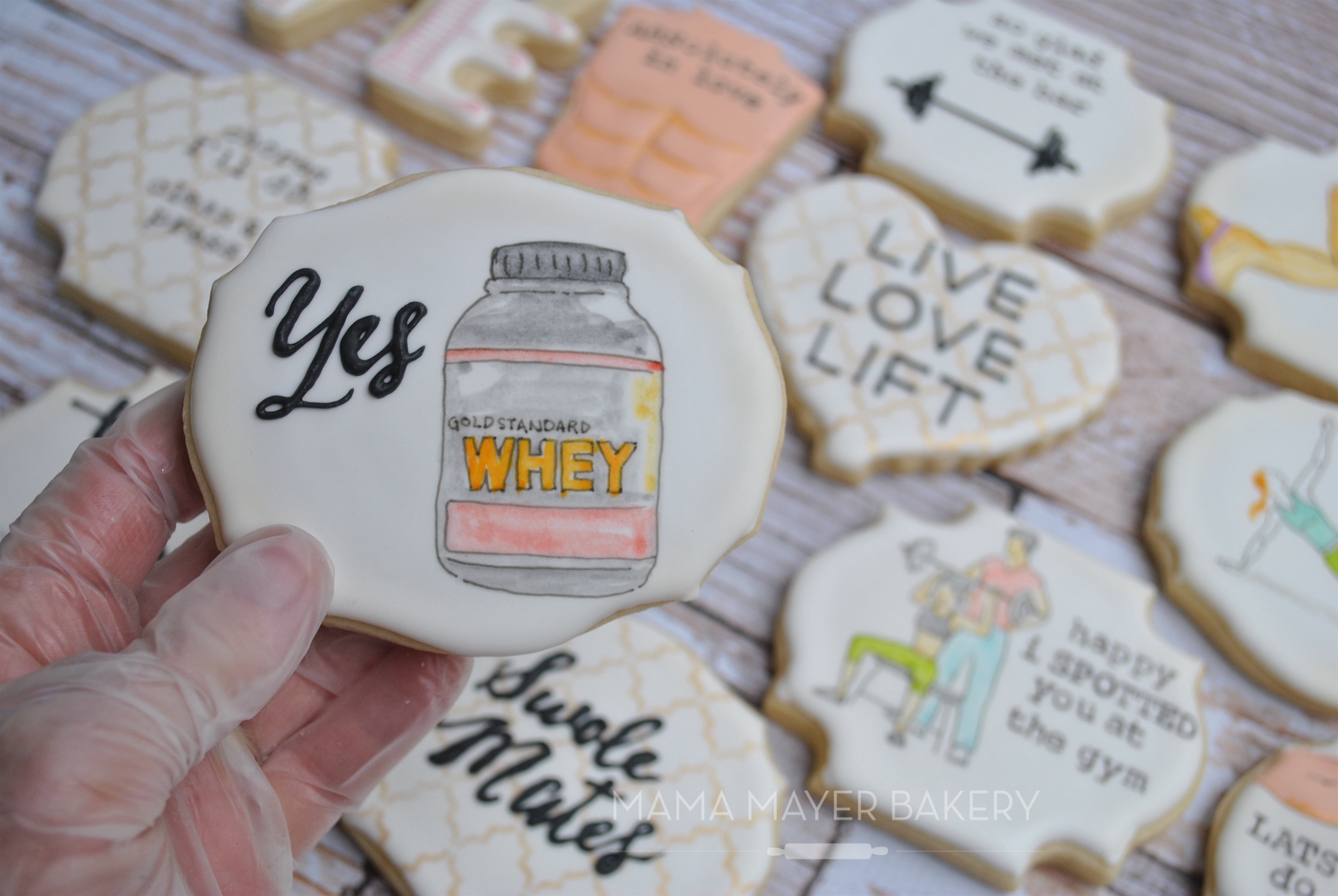 gym cookies | Mama Mayer Bakery